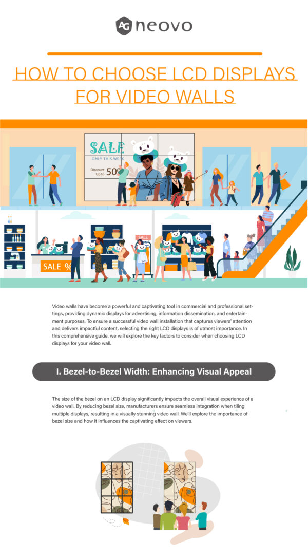 7 Tips To Choose LCD Displays For Video Walls | AG Neovo USA