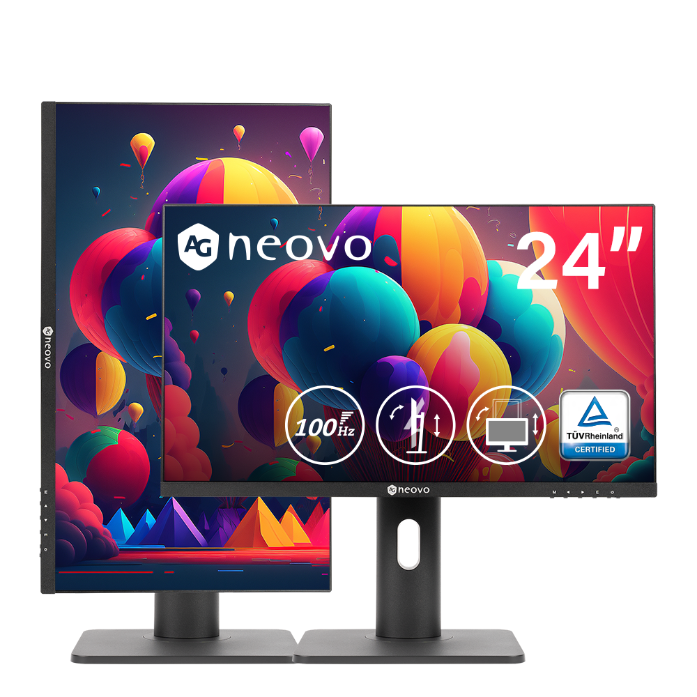 MH2403 24’’ 100Hz LCD Monitor With Height Adjustable Stand | AG Neovo USA